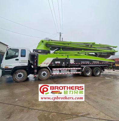 China 2012 Zoomlion 52m Concrete Pump on Isu Zu Spare Parts Provide Structure Cylinder Type for sale