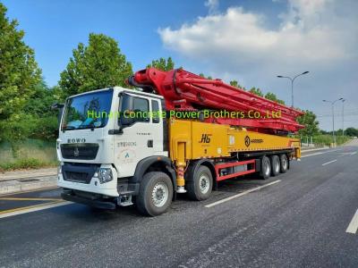 China 55000kg Total Weight Red 2022 Concrete Boom Pump Truck for Heavy-Duty and Construction for sale