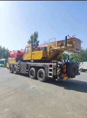 China Used 2018 Hydraulic Mobile Crane Maximum Lifting Height 40m STC80T6 Terrian Mobile Crane for sale