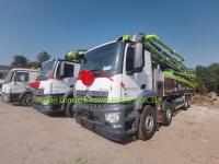 China Green 2021 Zml 52m Concrete Pump Truck Truck Mounted Pump Vibrating Amplitude 2.6mm for sale