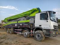 China 2013 Zml 56m Used Concrete Boom Pump Construction Machine with Semi-Dry Shotcrete Type for sale