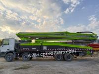 China Vibrating Amplitude 2.6mm Second Hand 2013 Zml 56m Concrete Pump Truck Mercedes Benz for sale