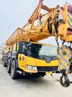 China 80ton Mobile Crane Orange Terrian Construction Equipment Truck-Mounted Telescopic Crane for sale