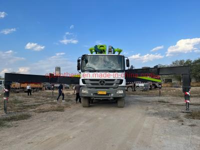 China Green Refurbished Zoomlion Concrete Mixer Machine 56 Meter Used Concrete Pump Truck for sale