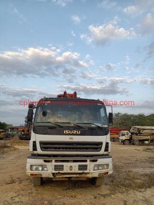 China Putzmeister 46 Meter Concrete Pump Truck Total Weight 34800 Kg Red for Your Benefit for sale