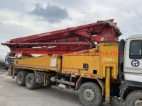 China 11620*2490*3950 mm Used Putzmeister 42 Meter Concrete Pump Truck with 140 M3/H Output for sale