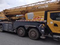 China Shaft Number 4 55ton Terrian Mobile Crane for Construction Machinery in Orange Color for sale