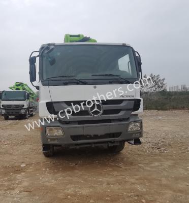 China 47m Used Concrete Pump Truck with Semi-Dry Shotcrete Type and Vibrating Amplitude 2.6mm for sale