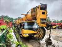 China 2015 Used Crane Xtc100 Terrian Mobile Crane Construction Machinery Orange Truck Crane for sale