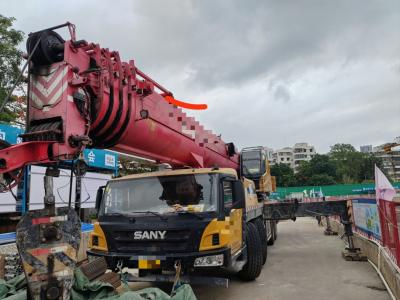 China Folding 80ton Used Truck-Mounted Telescopic Crane for Construction Machinery Hoist for sale