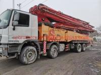 China Cylinder Type Structure Second Hand 56 Meters Concrete Pump Used for Infrastructure for sale