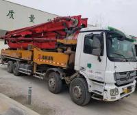 China Red 2011 Junjin 52m on Benz. Euro III Used Concrete Pump Vibrating Amplitude 2.6mm for sale
