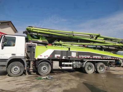 China 2019 Zoomlion 56m Second Hand Concrete Pump Truck Pump Green and Spare Parts Avaliable for sale
