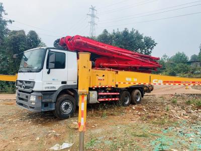 China Concrete Pump with Mecerdes Benz 49m Truck Mounted Pump and 2.6mm Vibrating Amplitude for sale