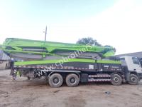 China Vibrating Amplitude 2.6mm 2019 Used Concrete Pump Truck Boom Pump with Mercedes Benz for sale