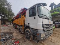 China 2014 Used 52m Concrete Pump Truck with 1540 Feeding Height and Semi-Dry Shotcrete for sale