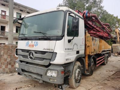 China 2014 Used Concrete Boom Pump 52m with Mercedes Benz SY5419THB Spare Parts Included for sale
