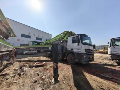 China Green 44000kgs Zoomlion 56m Concrete Pump Mercedes Benz Chassis Heavy Machinery 2018 for sale