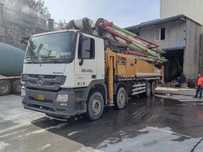 China 2019 Xg 58m Benz Used Heavy Equipment Concrete Boom Pump for Construction in Orange for sale