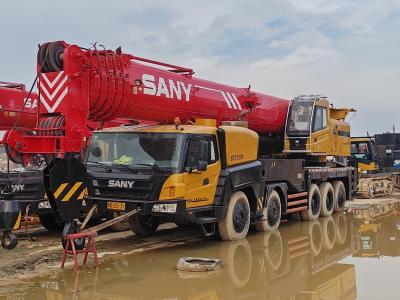 China 2014 SY 125T Truck Crane All Terrain Crane with 5 Crane Jib in Excellent Condition for sale