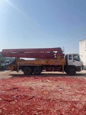 China Orange 37m Heavy Equipment Concrete Boom Pump Truck with 43000kgs Capacity in 2011 for sale