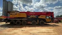 China Used 2018 100t Mobile Crane Truck Crane Hydraulic Crane with Import Engine on Good Original Condition for sale