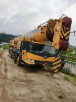 China 110ton Truck Crane Truck-Mounted Telescopic Crane Terrian Mobile Crane Lifting Equipment Yellow for sale