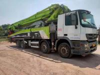 China 1540mm Feeding Height Semi-Dry Shotcrete Original 2018 Zml 56m Concrete Pump Truck for sale