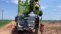 China 25t 35t 50t 80t 100t Truck Crane Mobile Crane Truck Mounted Crane Shaft Number 3 for sale
