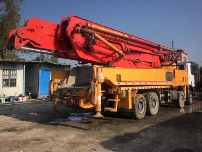 China Zoomlion Schwing Putzmeister 2013 53m Used Concrete Pump Truck with Semi-Dry Shotcrete for sale
