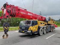 China 80t Stc800 Mobile Crane Maximum Lifting Height 40m Shaft Number 4 Hydraulic Crane for sale