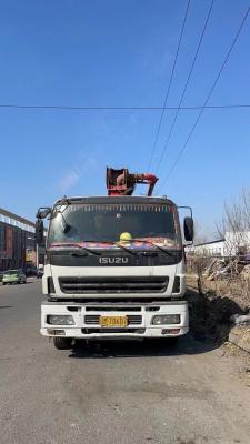 China 38m Red Used Putzmeister Mercedes Benz Chassis Concrete Pump Truck for Construction for sale