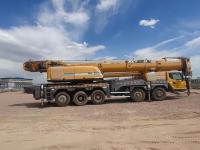 China 6m Jib Orange 2016 Xg 130t Mobile Crane Truck Crane Hydraulic Crane Lifting Equipments for sale