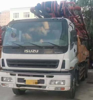 China Semi-Dry Shotcrete Structure Cylinder Type 2012 Suny 46m Truck Pump on Isuz for sale