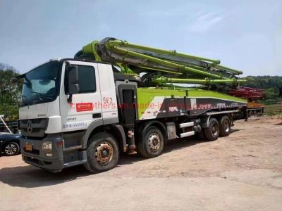 China Hydraulic Machining Process Used Zoomlion 56m Concrete Pump Truck with Benz Chassis for sale