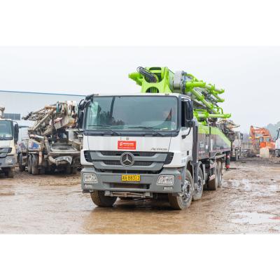 China Green and 2019 Zoomlion 52m Used Concrete Pump Truck with Hydraulic Machining Process for sale