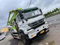 China White Concrete Pumping on Heavy-Duty Equipment with Hydraulic Concrete Boom Pump for sale