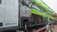 China Green 2013 Zoomlion 47m Concrete Pump on Mercedes Benz Renovated Condition Mounted Pump for sale
