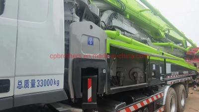 China Green 2013 Zoomlion 47m Concrete Pump on Mercedes Benz Renovated Condition Mounted Pump for sale