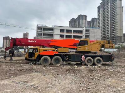China Shaft Number 3 Folding 80ton Mobile Crane for Heavy Duty Truck-Mounted Telescopic Crane for sale