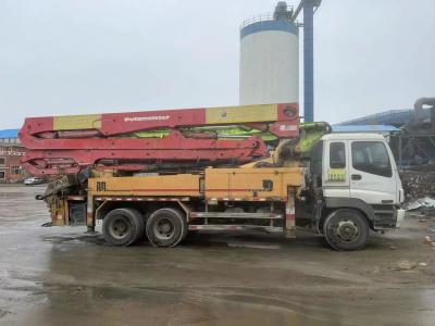 China 2012 Year Putzmeister 38m Concrete Boom Pump in Red with Cylinder Type Structure for sale