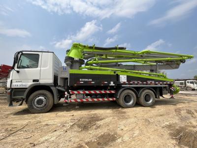 China Green 2015 Zoomlion 38m Used Concrete Pump on Mercedes Benz High Productivity for sale