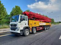 China 75m Semi-Dry Shotcrete Pump Truck with Cylinder Type Structure Directly Delivered for sale
