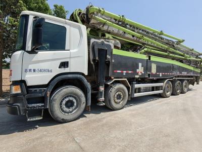 China Heavy Equipment 2019 Zoomlion 63m Used Concrete Pump Truck with 180m 178 Productivity for sale