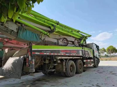 China 240m 178 Green Zoomlion 49m Used Truck Mounted Concrete Pump with Mercedes Benz Chassis for sale