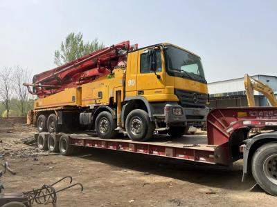 China 2006 Putzmeister 46m Concrete Placing Boom Pumping Machine Truck Mounted Concrete Pump for sale
