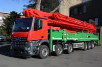 China Secondhand Concrete Pump Truck 65m Heavy Equipment Mercedes Benz Cylinder Type Structure for sale