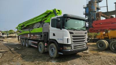 China 63m Used Concrete Pump Construction Machinery Renovated 2014 Zoomlion Cylinder Type for sale