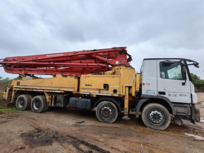 China Used Putzmeister 42m Concrete Pump Truck with Mercedes Banz Chassis and Spare Parts for sale