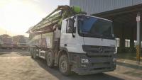 China 2019 Zoomlion Super Long Boom Pump Mounted Concrete Pump on Benz Chassis Directly Sale for sale